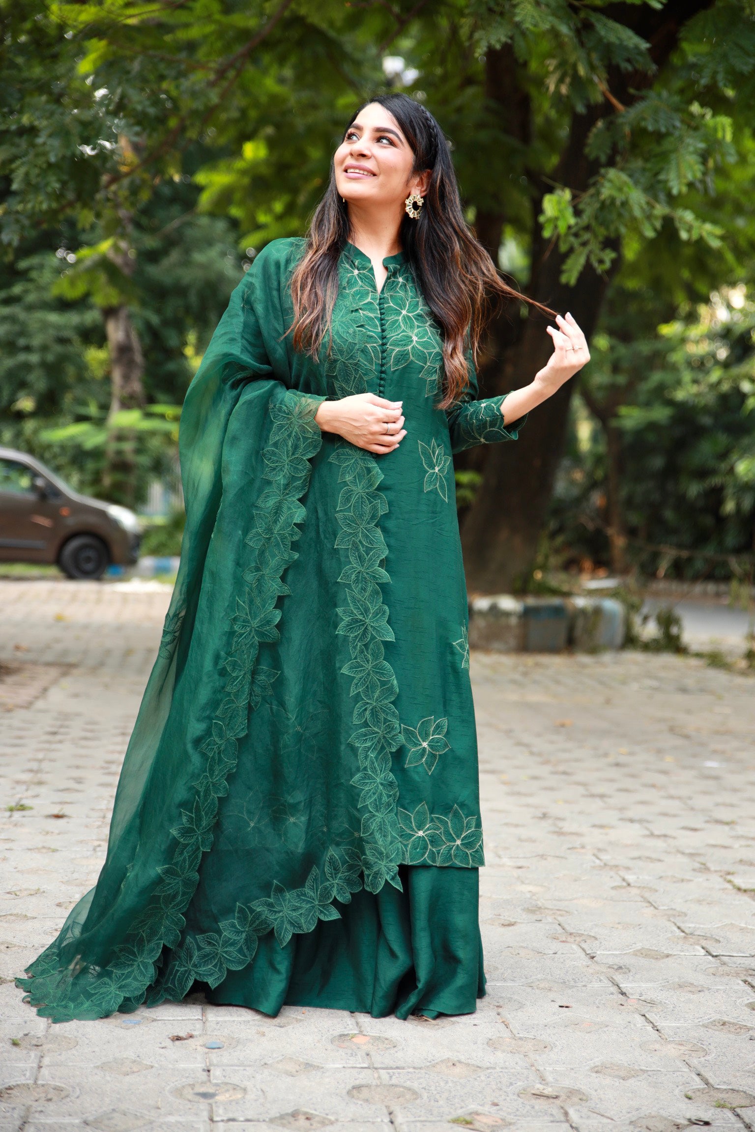 Bestseller - Signature Cutwork Suit – Devika Churiwal
